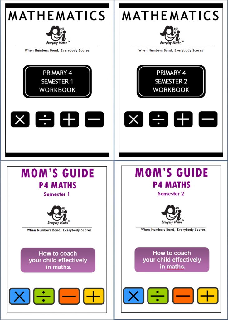 P4 Full Year Set- Workbook & Guidebook | MOM & I Everyday Maths